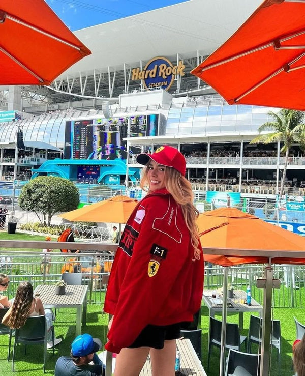 Red Ferrari F1 Racing Jacket – Unisex Streetwear Edition – Mercy wear