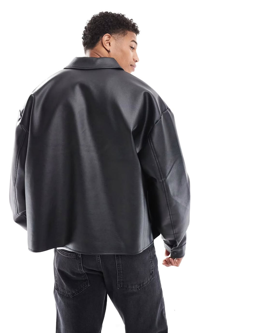 Urban Classic: Black PU Leather Jacket for Men – Sleek, Stylish, Stree ...